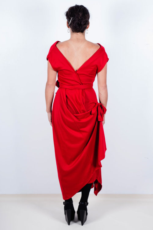 “Psyche” Draped Dress – MONA LUCERO CLOTHING